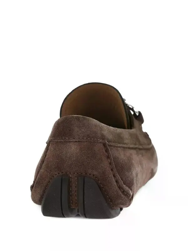FERRAGAMO Suede Loafers Parigi With Front Bit