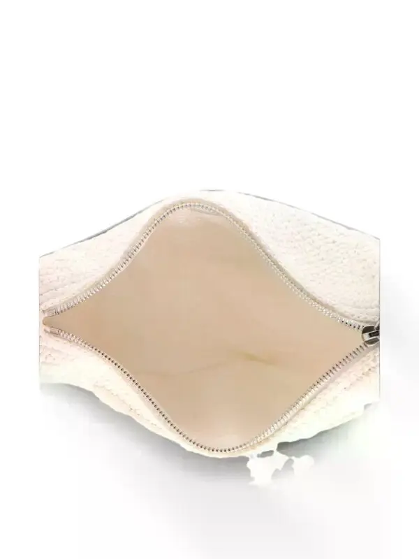 Prada Triangle Logo Zip Crochet Raffia Small Crossbody Bag
