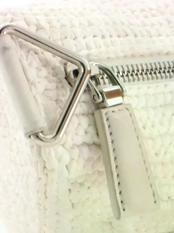 Prada Crochet Raffia Small Crossbody Bag