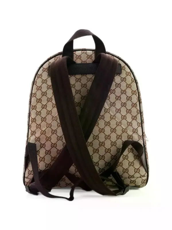 Gucci Zip Around Travel Gg Canvas Backpack