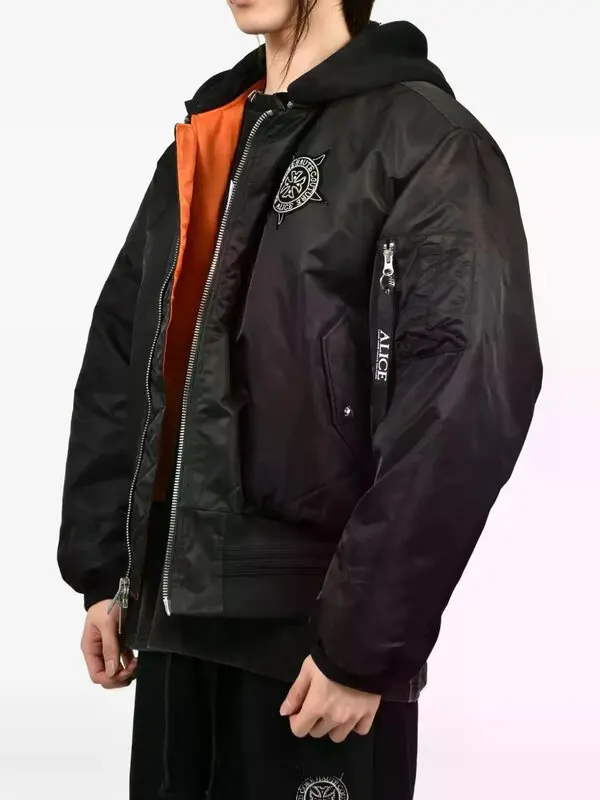 N.HOOLYWOOD Hooded Ma-1 Bomber Jacket