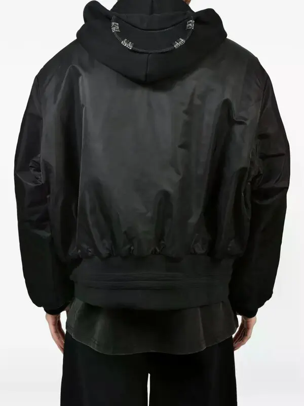 N.HOOLYWOOD Hooded Ma-1 Bomber Jacket