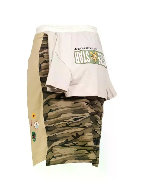 ANOMALIES DEPARTMENT Double-waist Deconstructed Midi Skirt