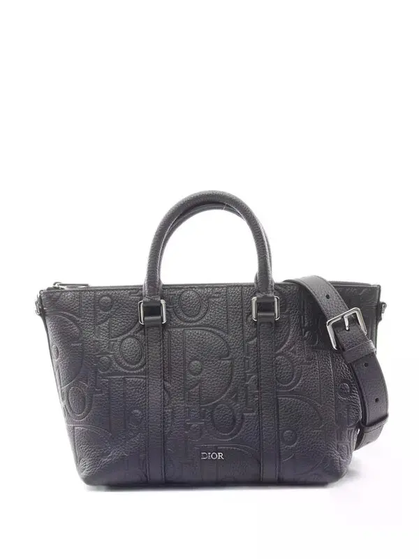 Dior 2010s 25 Gravity Weekender Tote Bag - Black