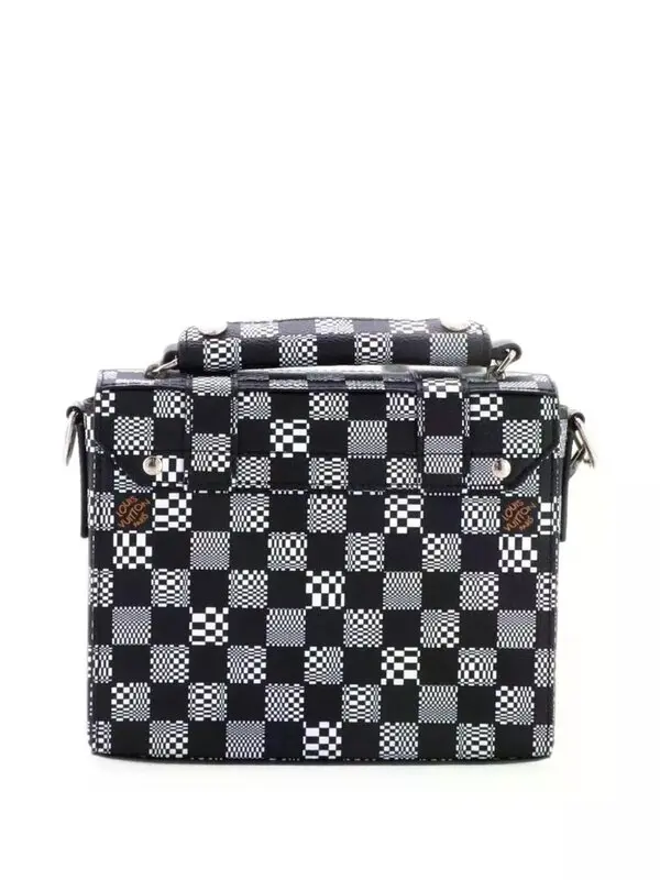 LOUIS VUITTON Flap Soft Trunk Messenger Bag Limited Edition Distorted Damier Crossbody Bag