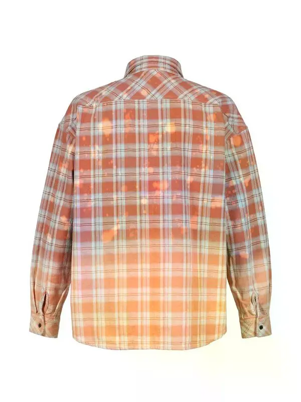 EL CONDUCTORH Bleached Check-print Shirt