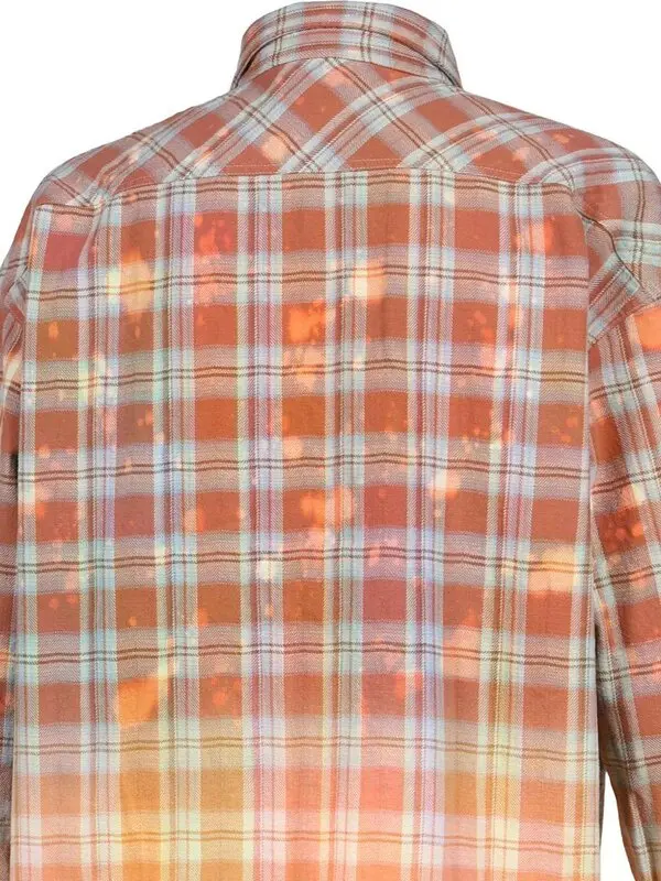 EL CONDUCTORH Bleached Check-print Shirt