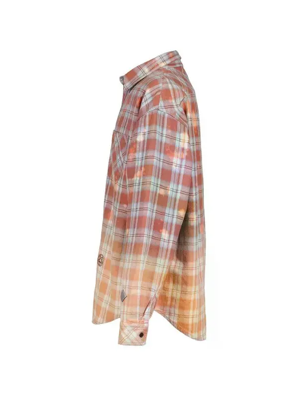 EL CONDUCTORH Bleached Check-print Shirt