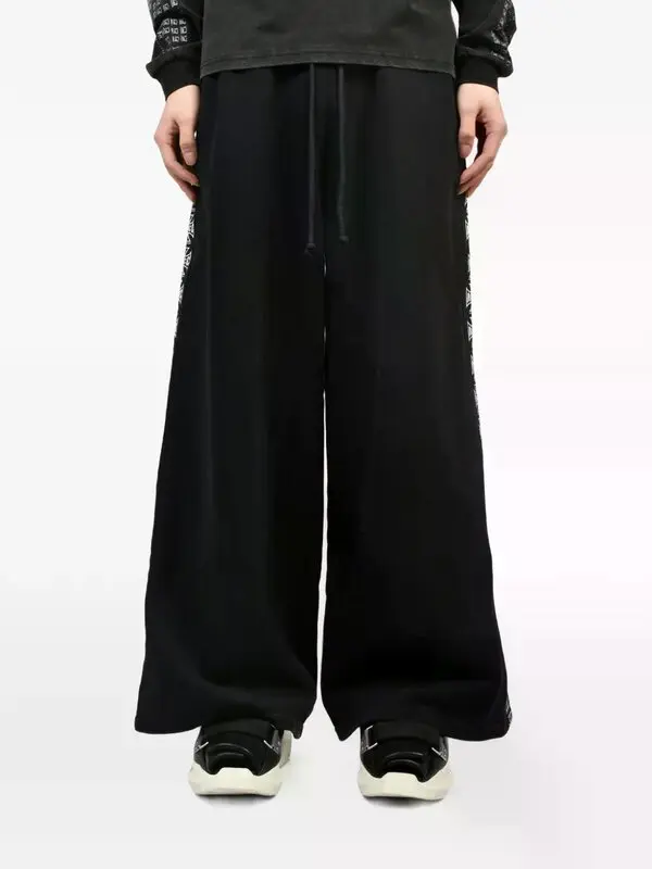 N.HOOLYWOOD Logo-tape Wide-leg Track Pants