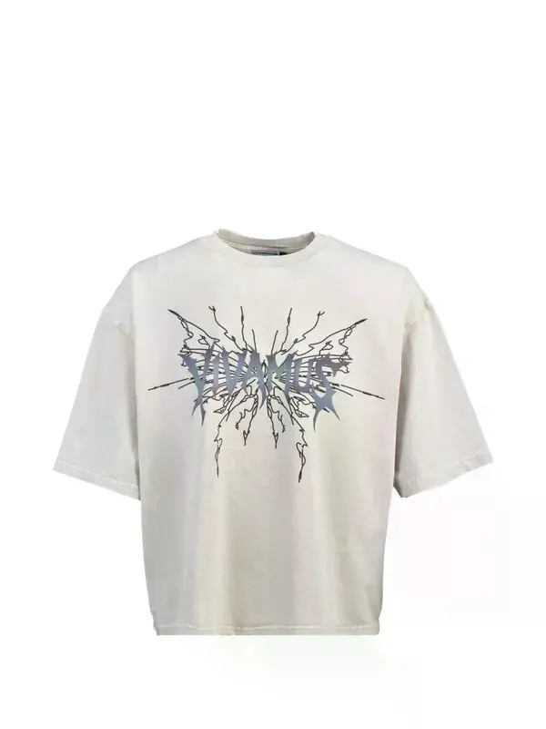 VIVAMUS Graphic-print Cropped T-shirt