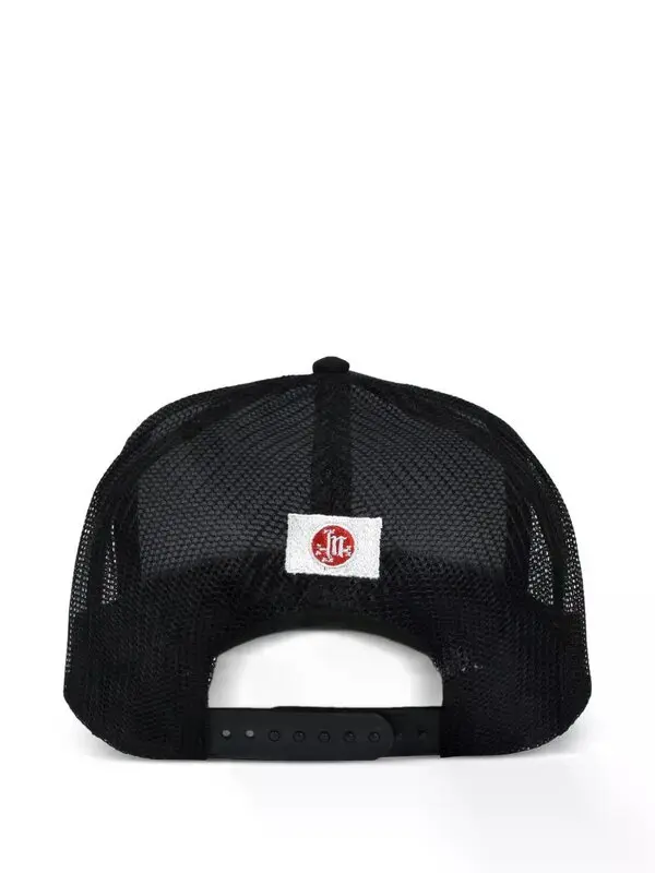 MARKING DISTANCE Mesh-panel Clip-detail Cap - Black