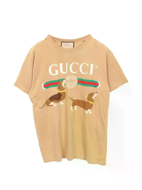 Gucci 2000s Interlocking G Dachshund T-shirt