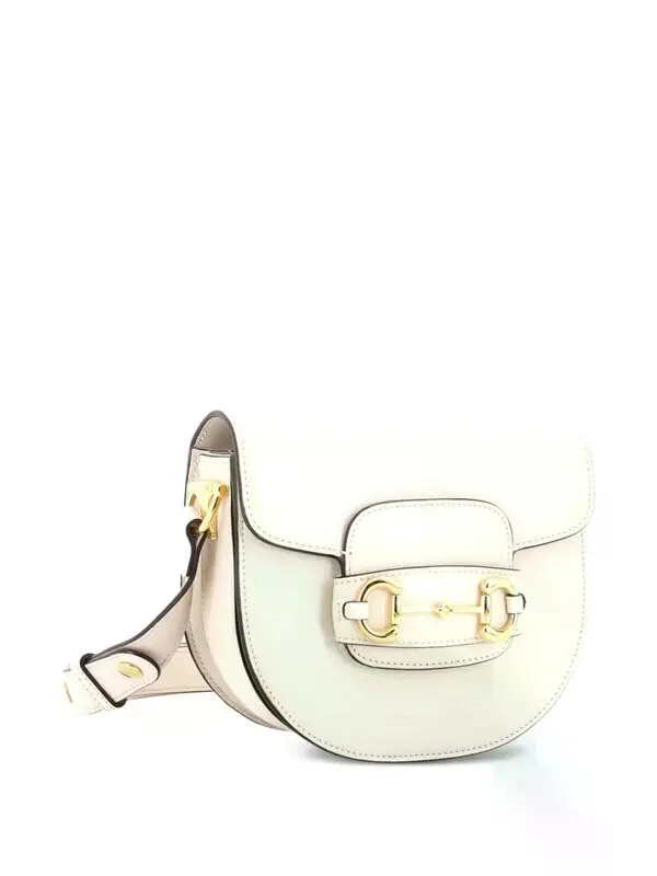 Gucci Horsebit 1955 Mini Crossbody Bag - White