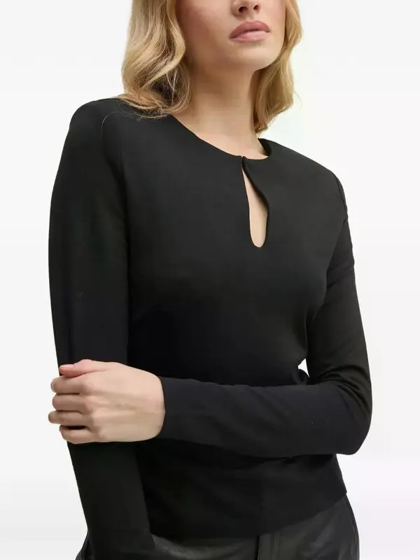 Sisley Keyhole Detail Ruched Top