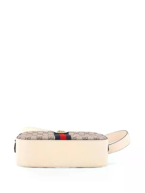 Gucci Ophidia Camera Shoulder Bag Gg Coated Canvas With Leather Small Crossbody Bag