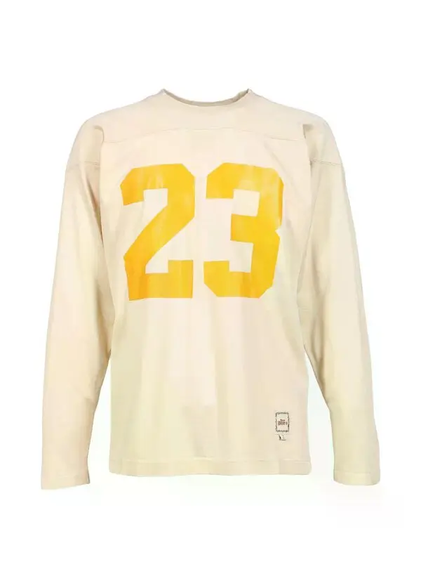 DEAR BORO Number-print T-shirt - White