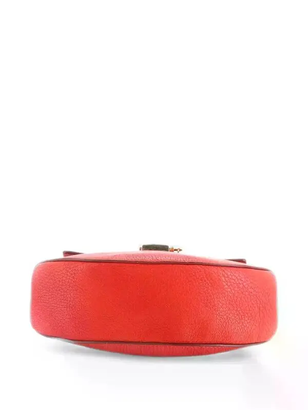 Chloé Drew Leather Small Crossbody Bag - Red