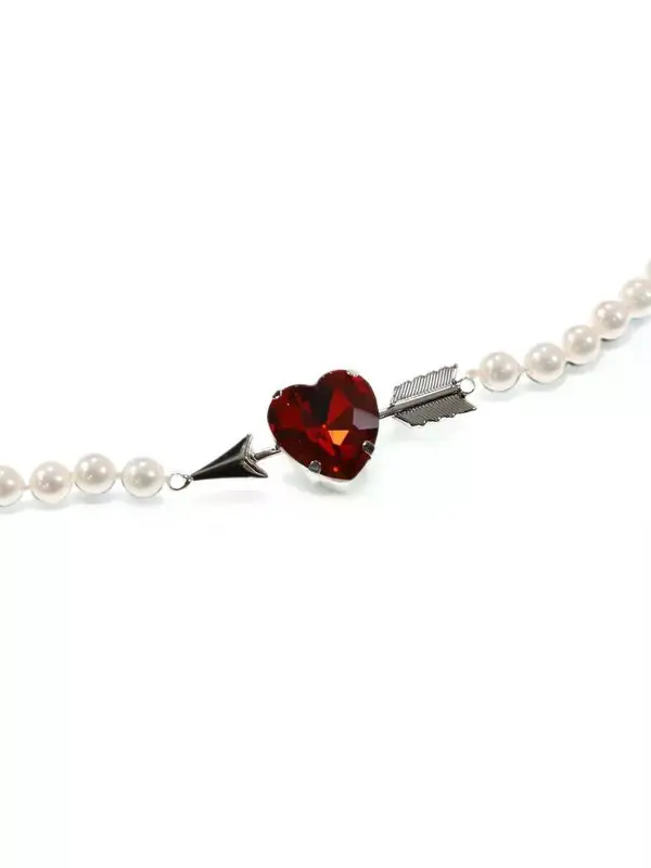 YELLOWSWALLOW Heart-detail Pearl Necklace