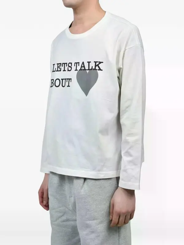 CEDARWOOD Ats Slogan-print Long-sleeve T-shirt