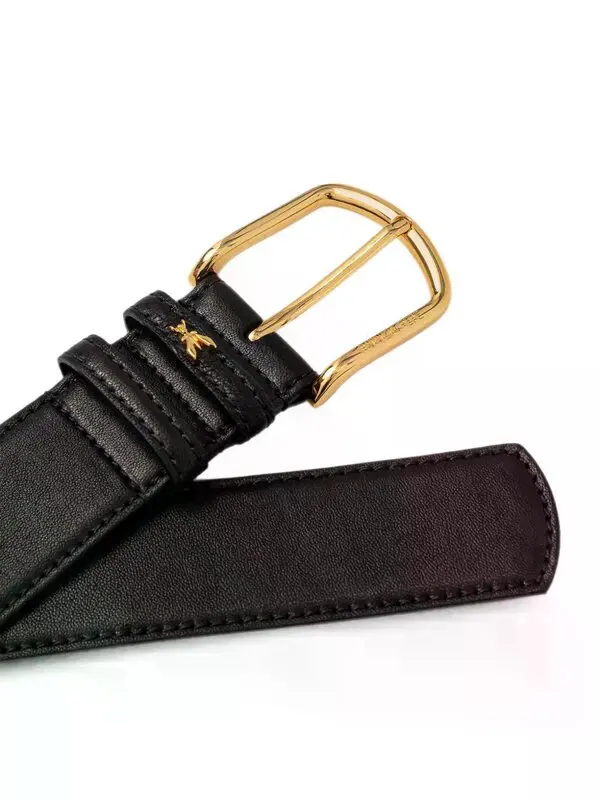 Patrizia Pepe Logo-plaque Leather Belt