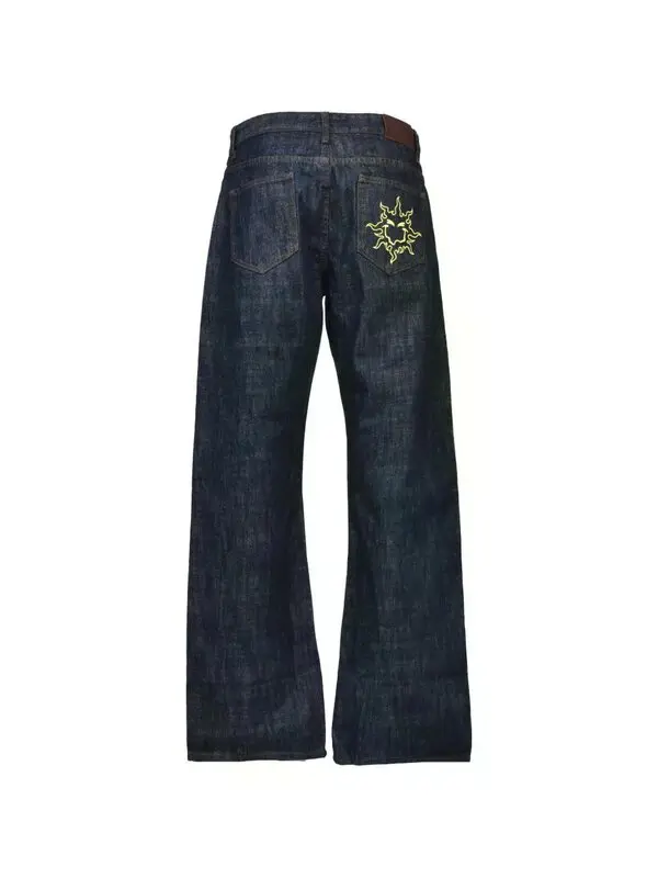 COLOR SPACE Logo-print Straight-fit Jeans