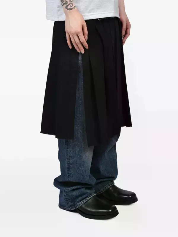 DOMENICO OREFICE A4 Pleated Cotton Midi Skirt