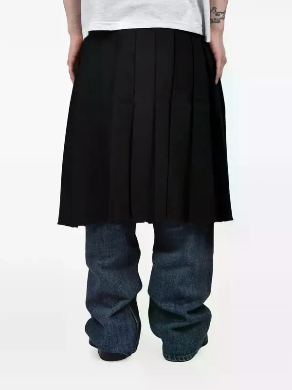 DOMENICO OREFICE A4 Pleated Cotton Midi Skirt