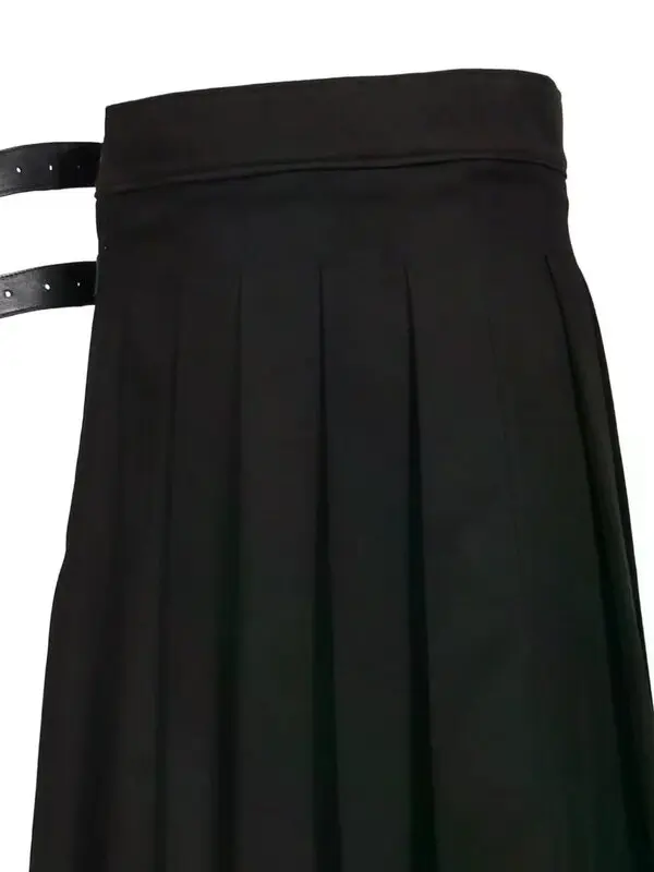 DOMENICO OREFICE A4 Pleated Cotton Midi Skirt