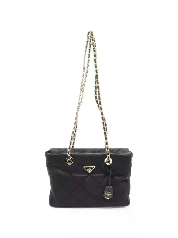 Prada Re-edition 1995 Re-nylon Tessuto Impuntu Tote Bag - Black