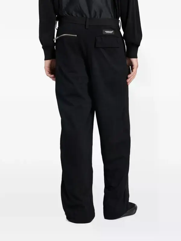 Undercover Logo-patch Wide-leg Trousers