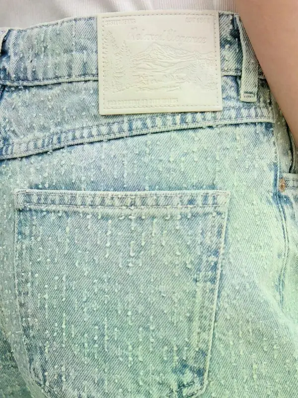 Sisley Distressed Wide-leg Jeans