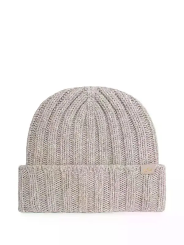Paul & Shark Ribbed-knit Beanie Hat