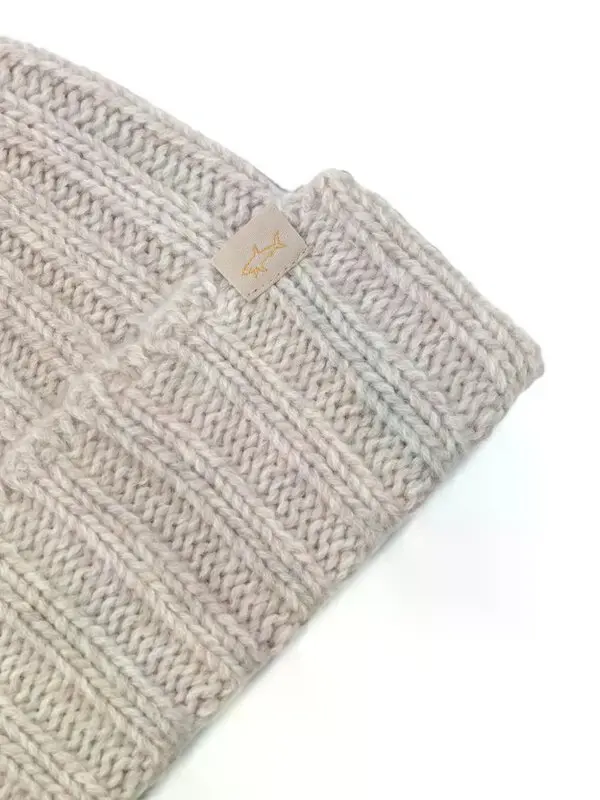 Paul & Shark Ribbed-knit Beanie Hat