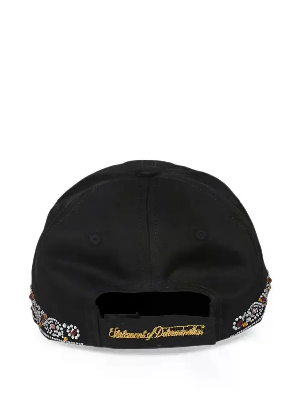BOSSUP Rhinestone-embellished Embroidered Baseball Cap