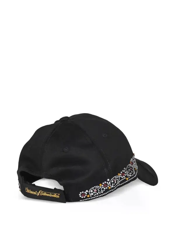 BOSSUP Rhinestone-embellished Embroidered Baseball Cap