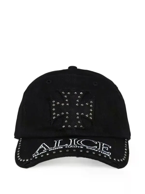 ALICE HOLLYWOOD Studded Atelier Cap - Black