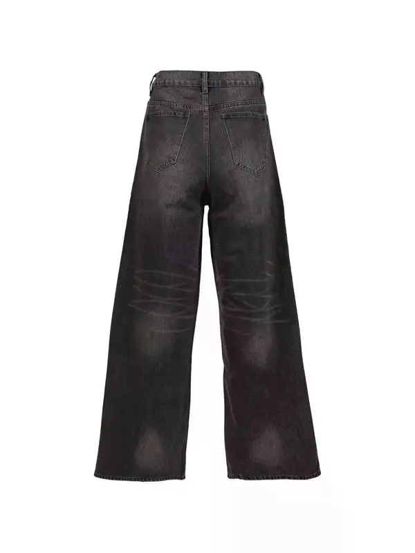 BOSSUP Swarovski Crystal-embellished Baggy Jeans