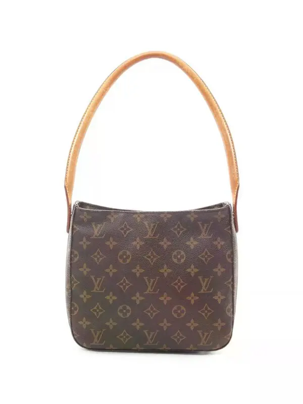 LOUIS VUITTON 2001 Mm Looping Monogram Shoulder Bag - Brown