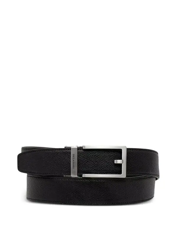 Paul & Shark Grained Leather Buckle Belt
