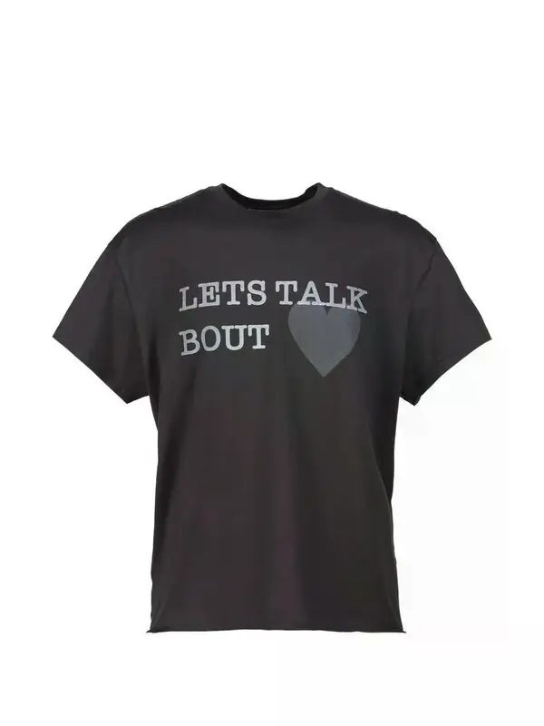 CEDARWOOD Slogan-print Cropped T-shirt