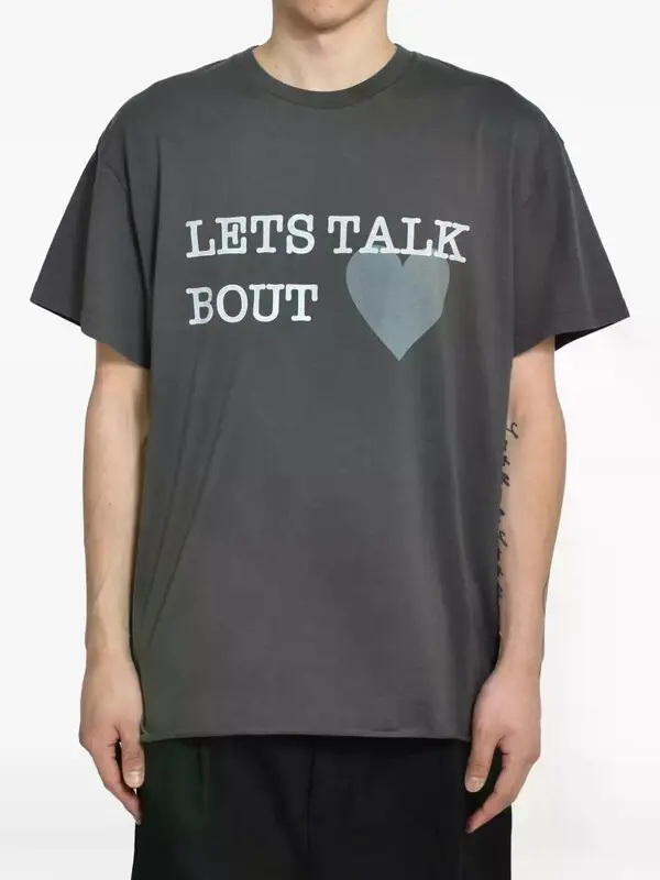 CEDARWOOD Slogan-print Cropped T-shirt