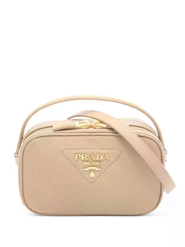 Prada Leather Shoulder Bag - Neutrals