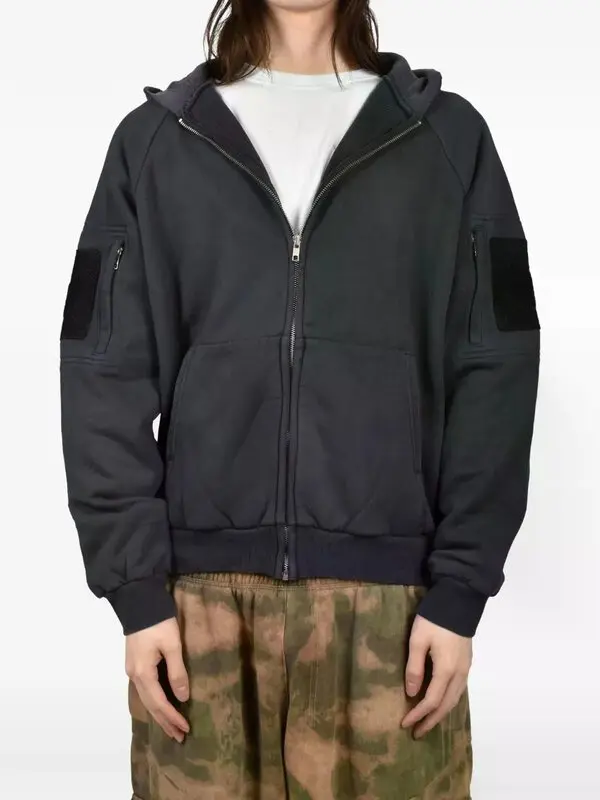 DIARY 1999 Faded-effect Logo-print Hoodie