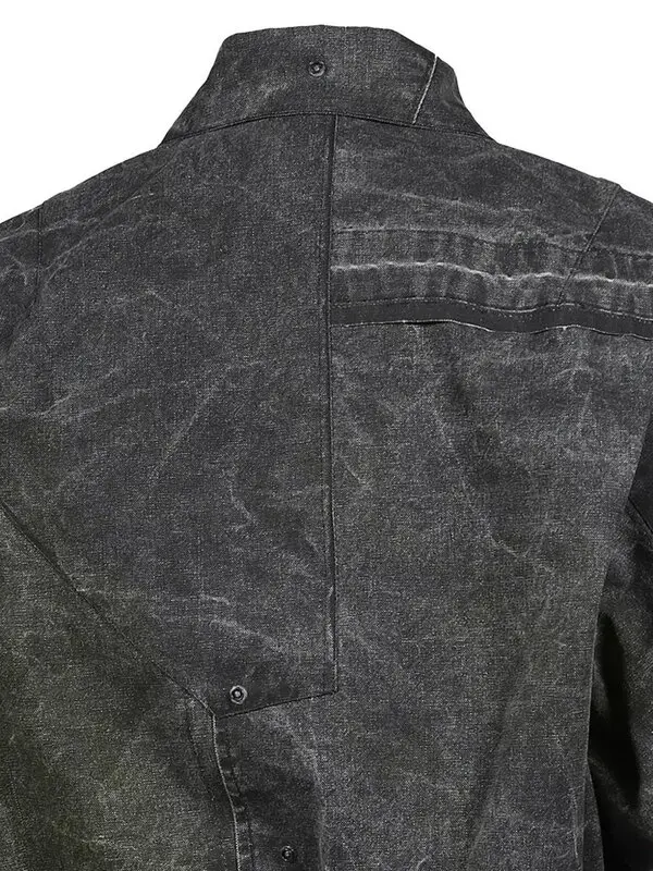 UNDER THE SIGN Patchwork Waxed-cotton Bomber Jacket
