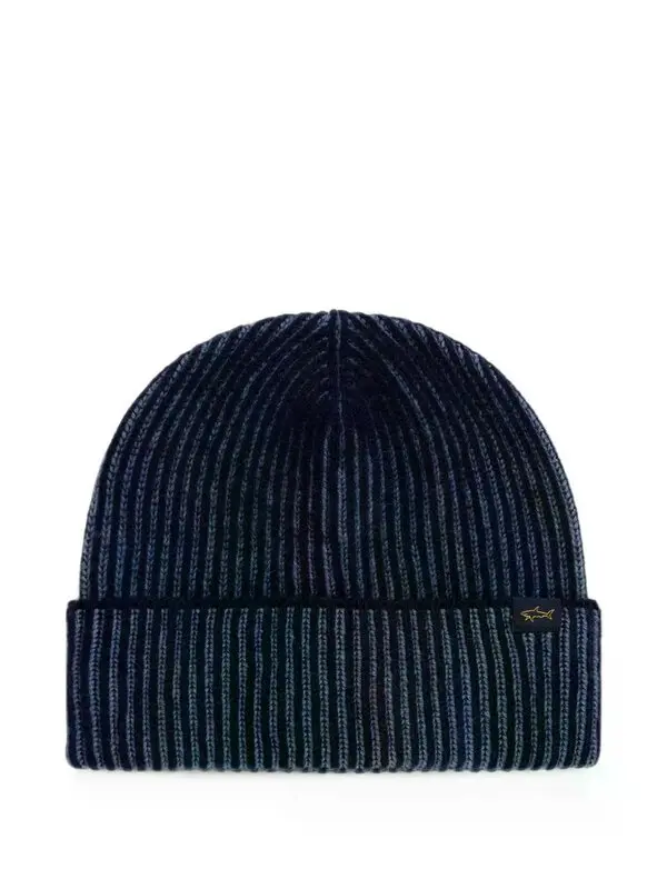 Paul & Shark Ribbed-knit Beanie Hat