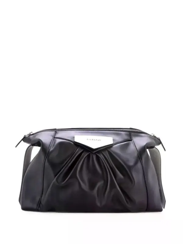 Givenchy Antigona Soft Leather Large Clutch Bag - Black