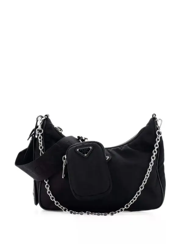 Prada Re-edition 2005 Tessuto Small Crossbody Bag - Black