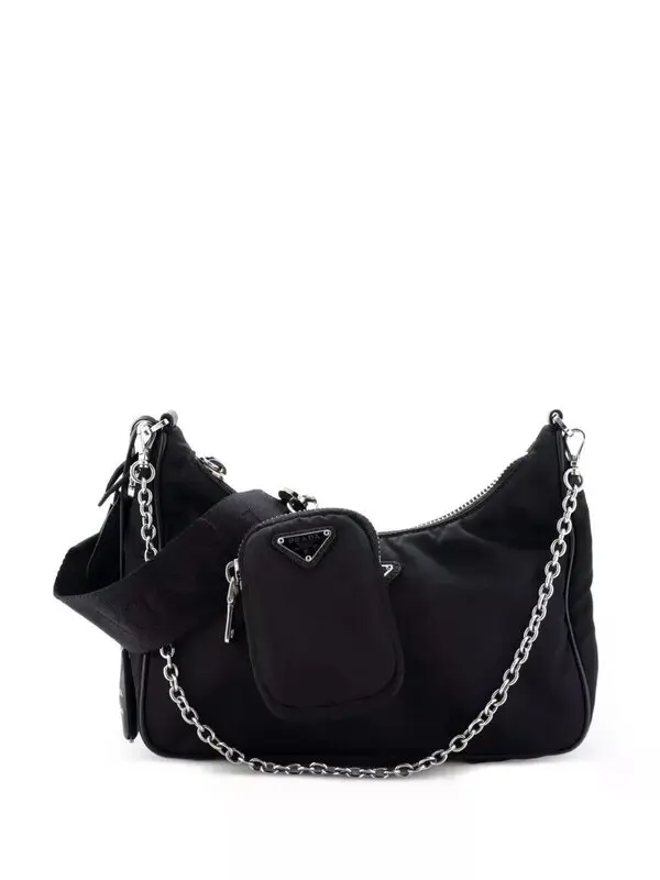 Prada Re-edition 2005 Tessuto Small Crossbody Bag - Black