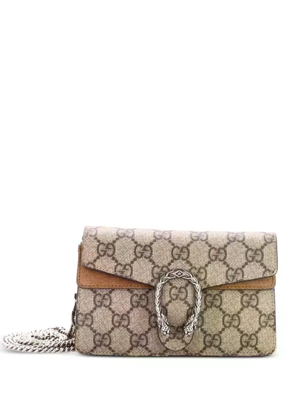 Gucci Dionysus Gg Coated Canvas Crossbody Bag - Brown