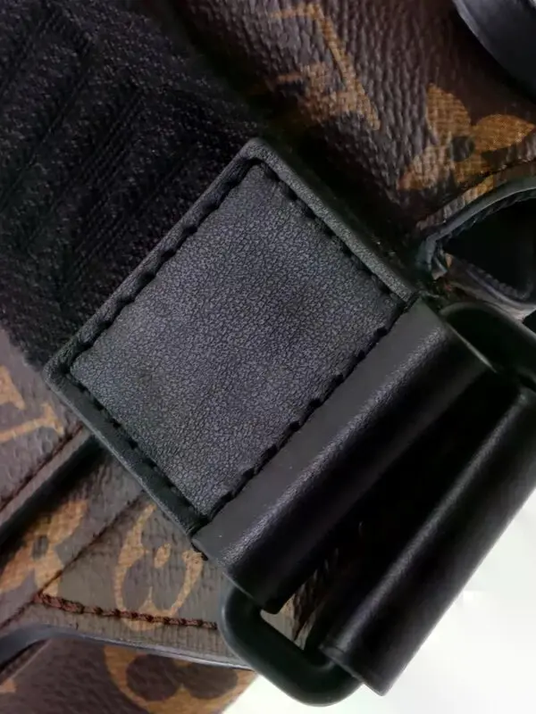 LOUIS VUITTON S Lock Sling Bag Macassar Monogram Canvas Belt Bag